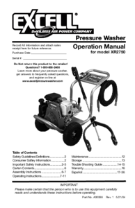 Excell XR2750 manuals